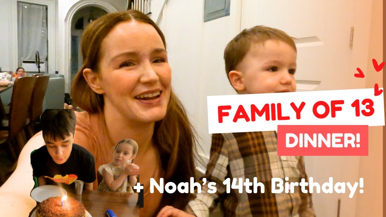 Family of 13 ️ What we eat in a week + Noah's 14th Birthday! - YouTube