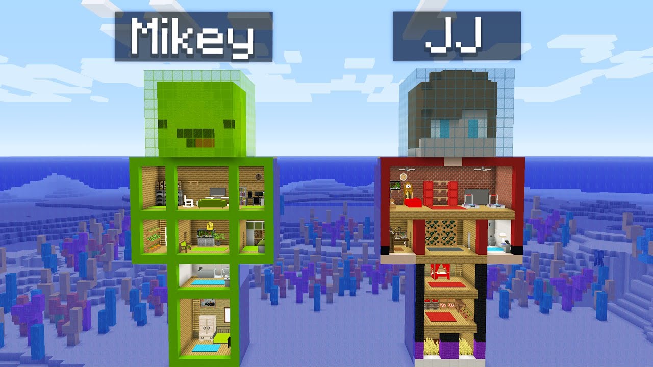 JJ vs Mikey Underground Water Base Survival Challenge in Minecraft (Maizen Mizen Mazien) Parody ...