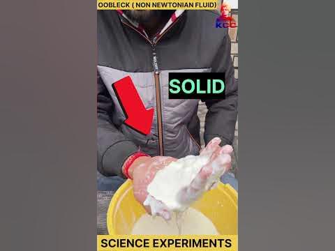 non newtonian fluid || oobleck || #experiment #science # ...