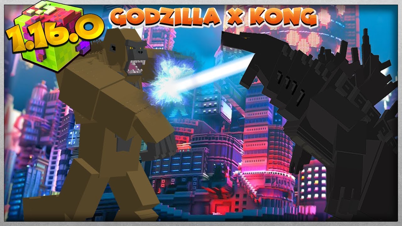 GODZILLA VS KONG ADDON - KONG, GODZILLA, MECHA GODZILLA - MINECRAFT ...