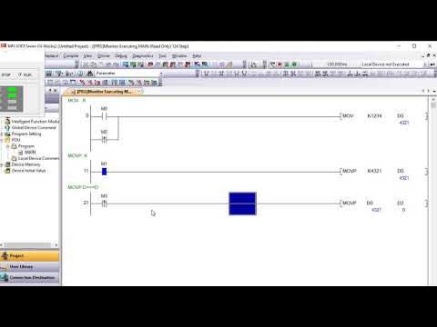 PLC MITSUBISHI TUTORAIL (TH) EP10:MOV DMOV - YouTube
