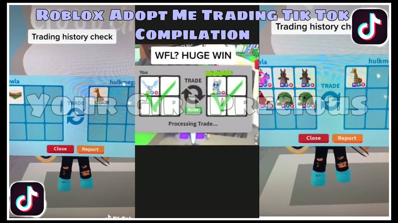 Roblox Adopt Me Trading Tik Tok Compilation - YouTube
