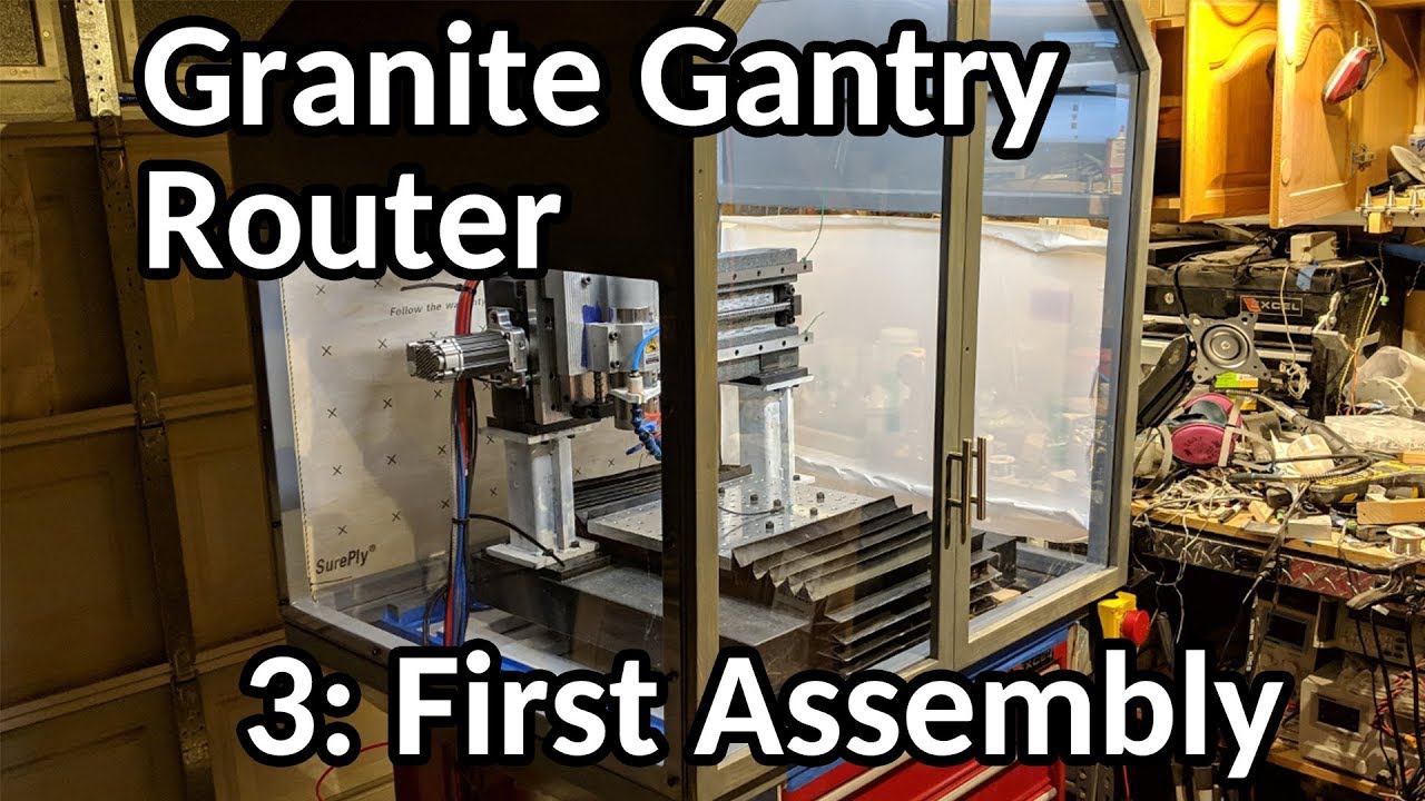 Granite Gantry Router build, part 3 - YouTube