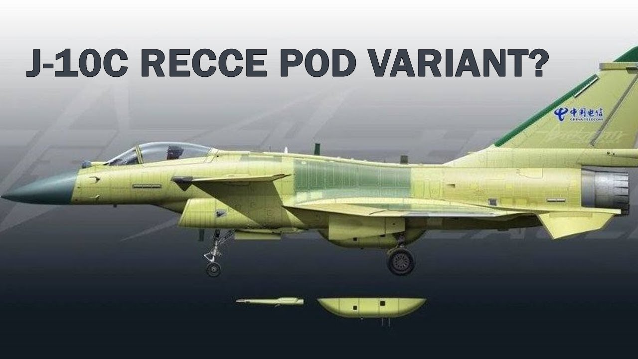 NEW J-10C Recce Pod variant aircraft? Electronic Warfare version - YouTube