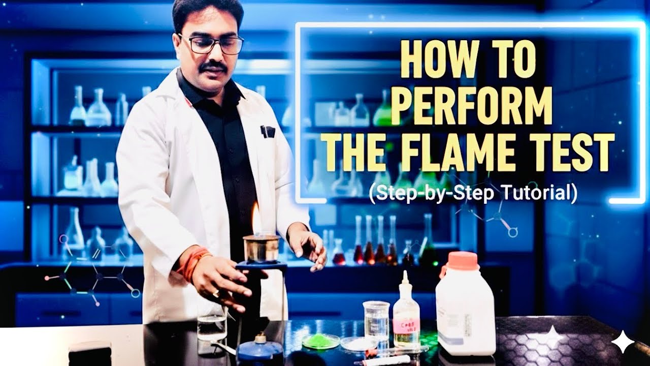 How To Perform The Flame Test | Step By Step Tutorial | Salt Analysis|L ...