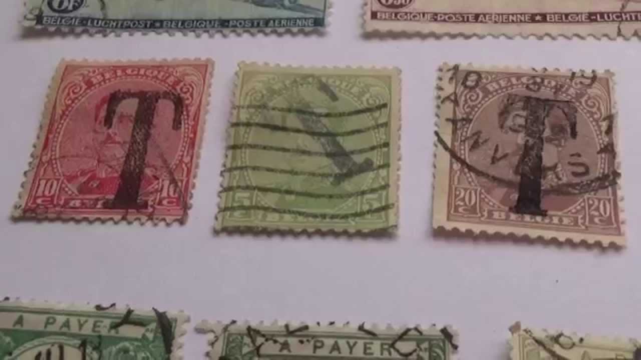 Rare Belgie / A Payer Te Betalen Old Postage Stamps - YouTube