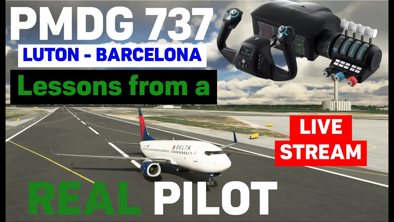 PMDG 737 - REAL PILOT teaches Newbie in the air! - YouTube