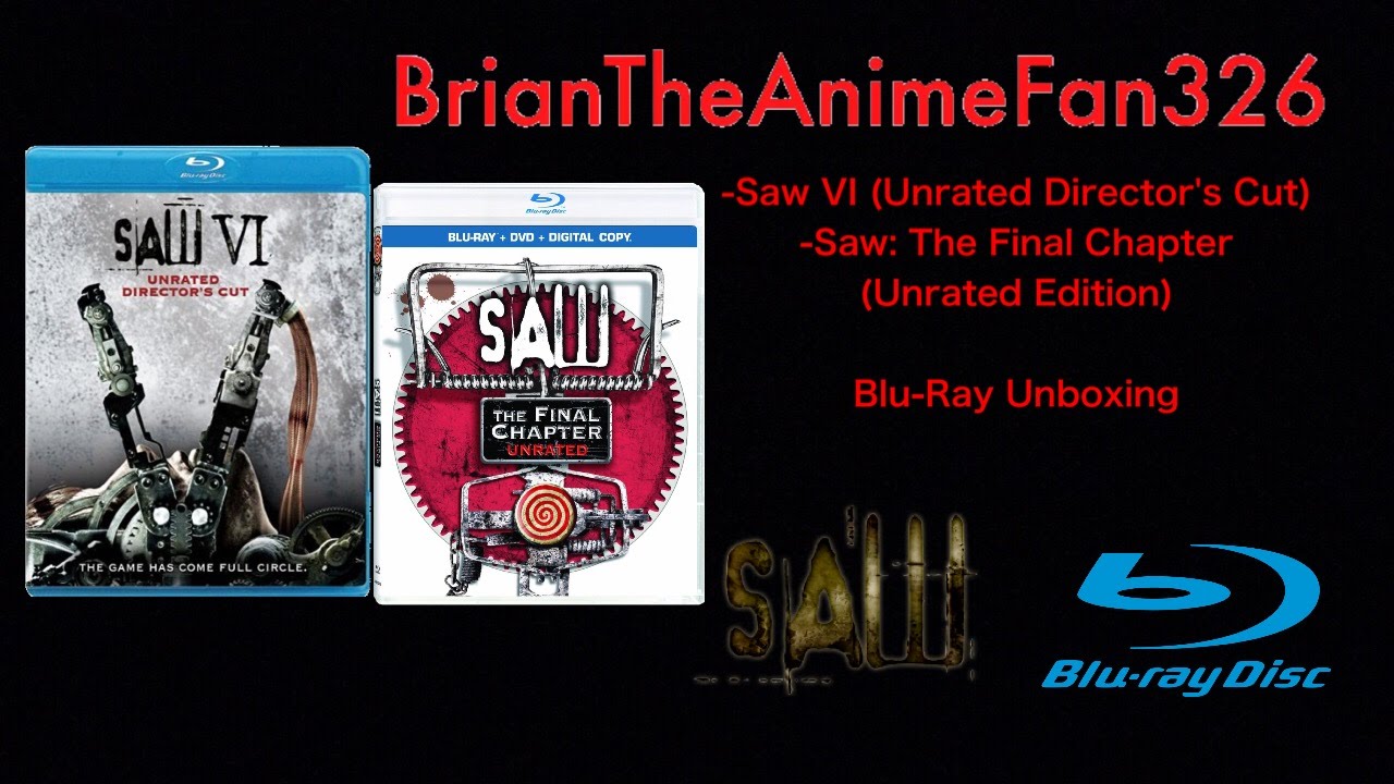 Saw VI (Unrated Director's Cut)/Saw: The Final Chapter Blu-Ray Unboxing ...