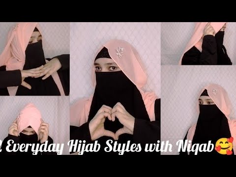 2 Different Everyday Stylish Hijab with Niqab by Hijabi Queen
