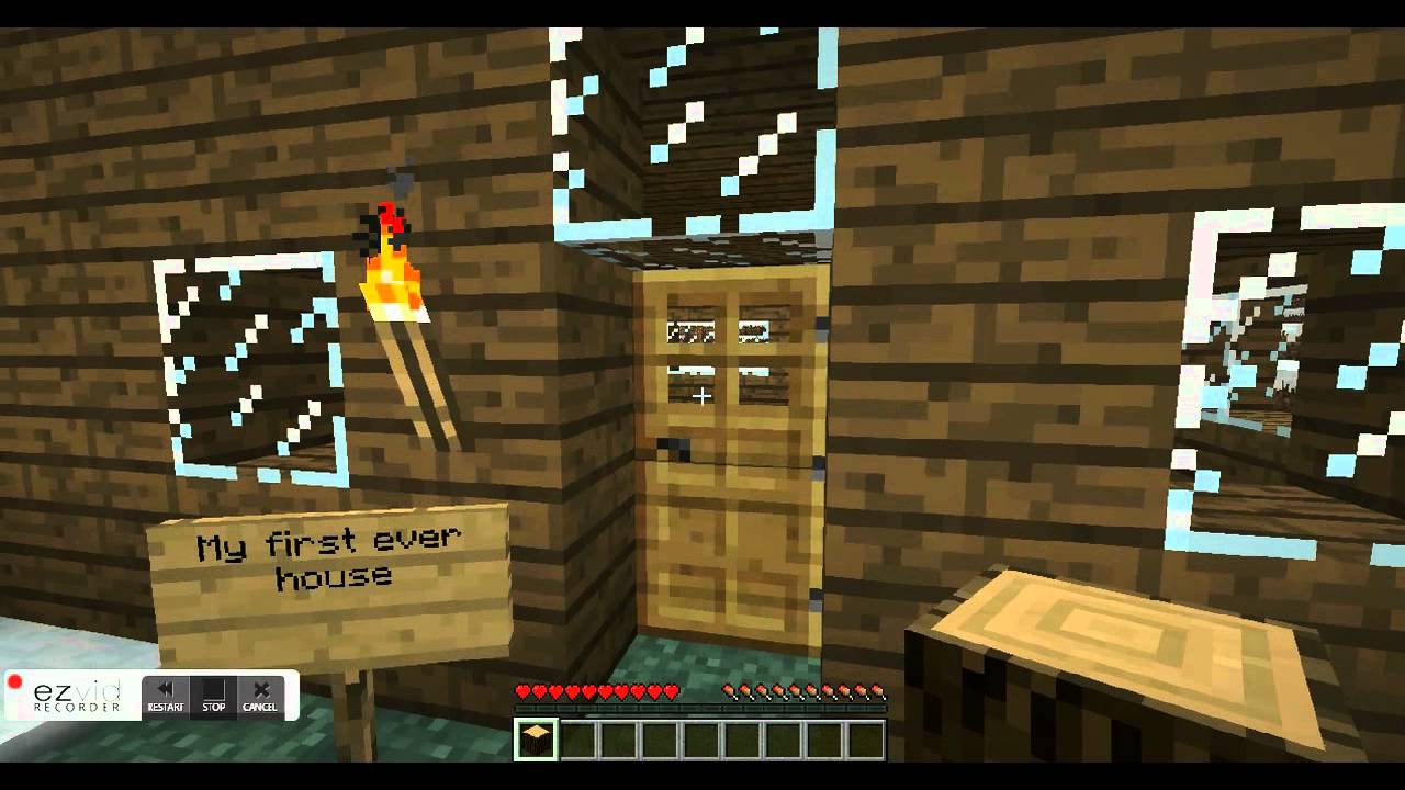 My First Ever Minecraft House - YouTube