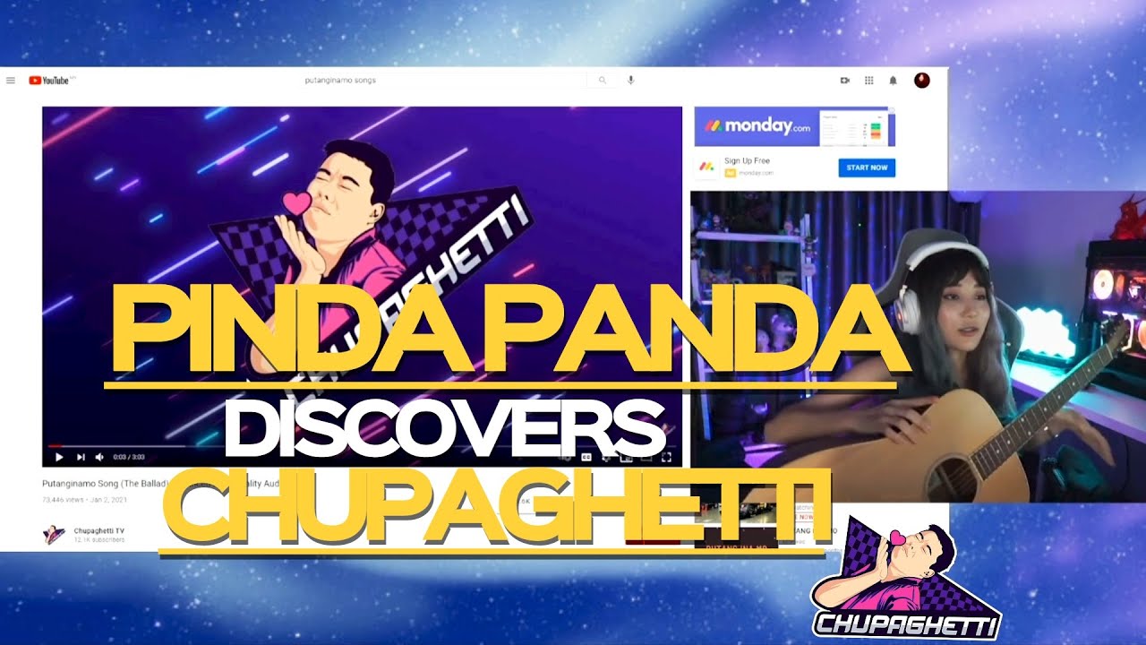Pinda Panda Discovers Chupaghetti!! Sings Putanginamo Song!! - YouTube