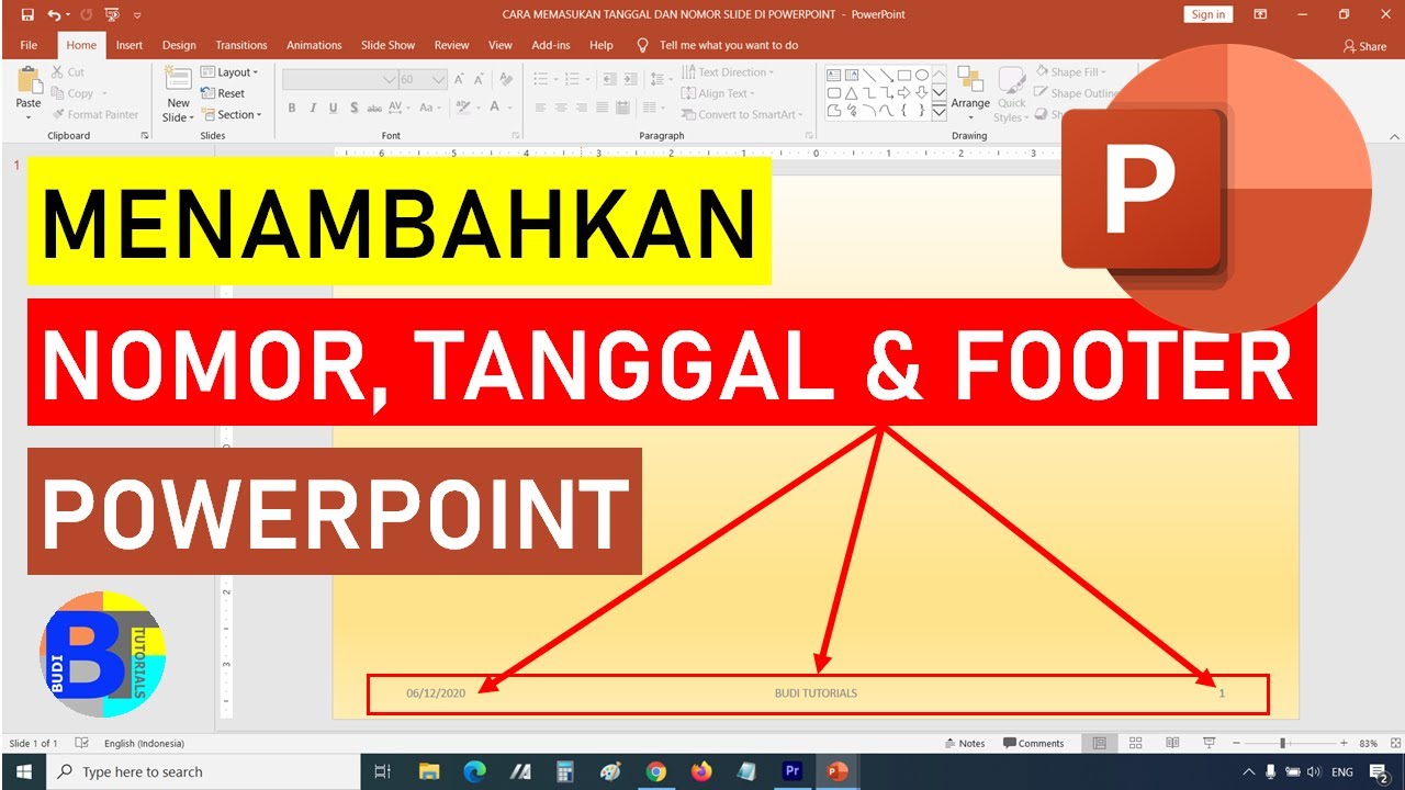 Cara Menambahkan Nomor Slide, Tanggal dan Tulisan Footer di Slide ...