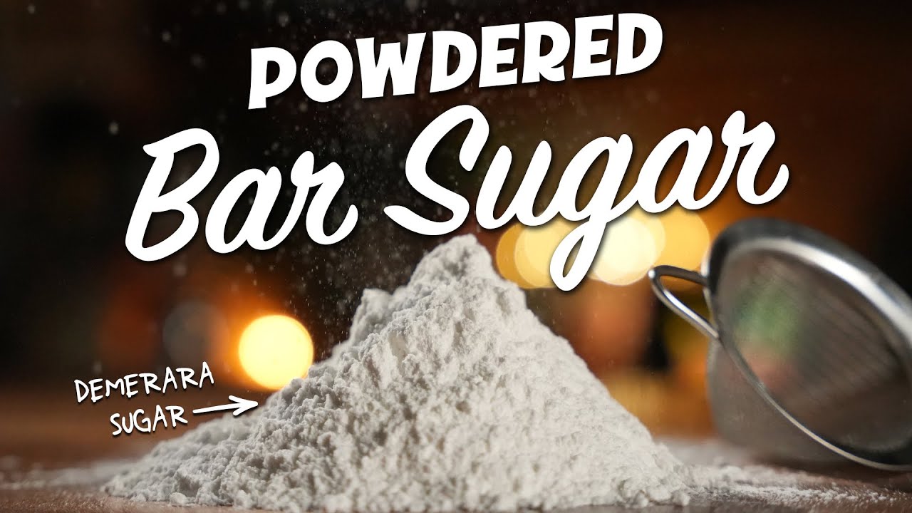 How to make Powdered Sugar to use in cocktails - YouTube