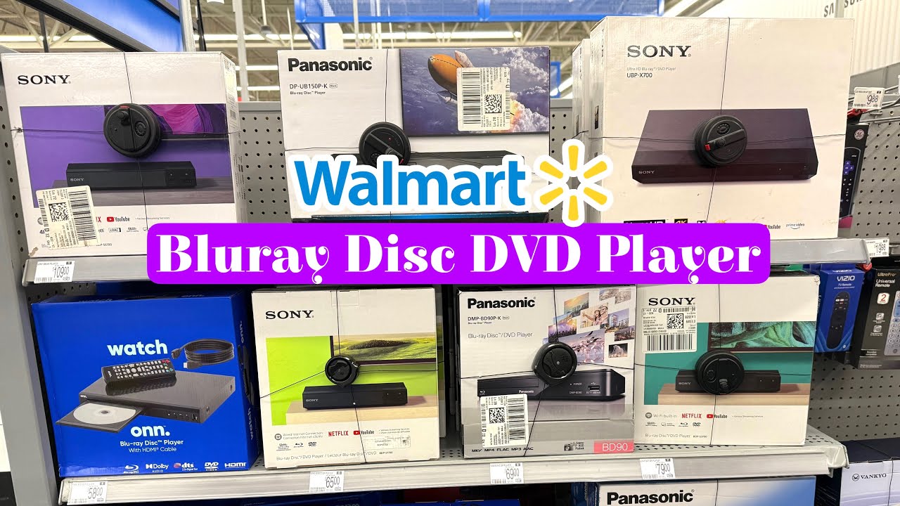 Walmart Bluray Disc DVD Player with Prices - YouTube