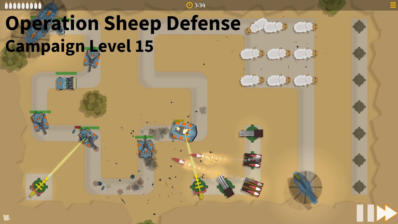 Operation Sheep Defense Campaign Level 15 - YouTube