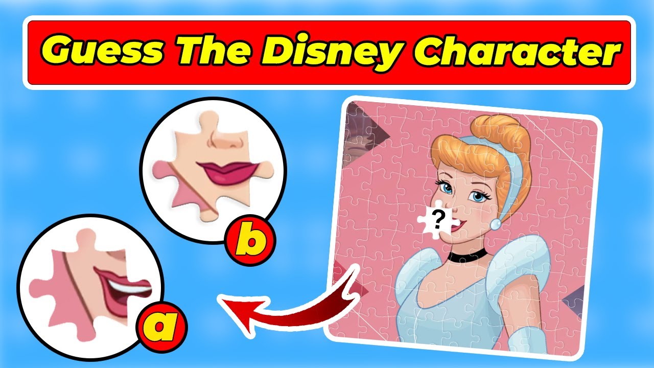 Guess The Disney Character Quiz|Find Disney Princess Puzzles? - YouTube