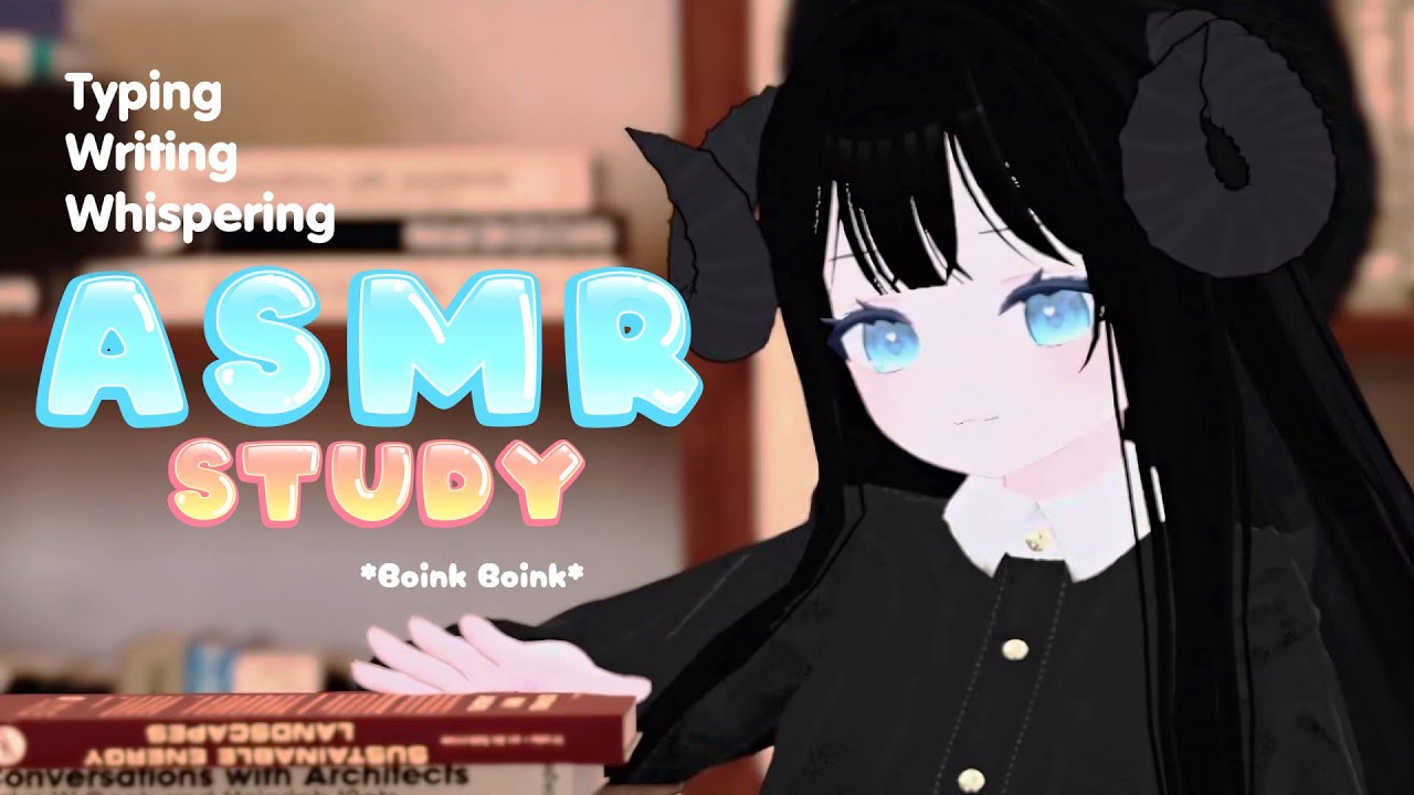 ASMR 📚 Study with Me: The Most RELAXING way to Fall Asleep【Vtuber ...