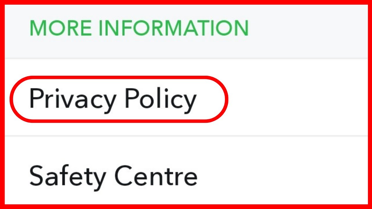 Snapchat Privacy Policy ! What Is Privacy Policy In Snapchat ! How To ...