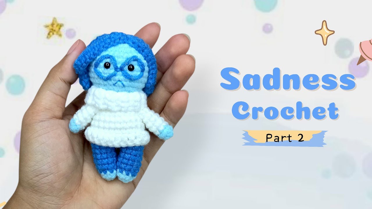 Sadness Crochet (2/2) | Mini Doll Crochet | Inside Out 2 - YouTube