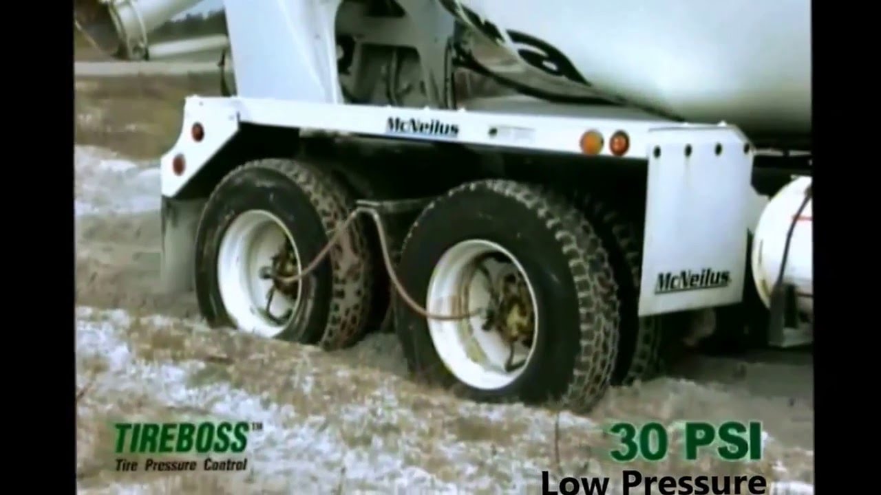 TIREBOSS Increases Cement Mixer Tire Traction - YouTube