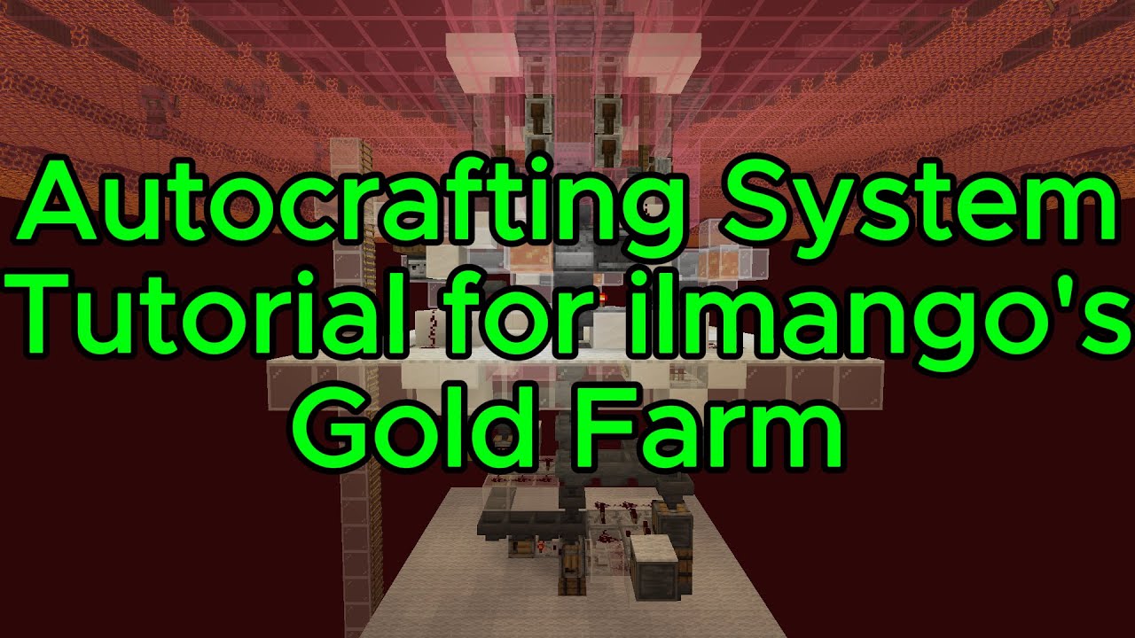 Autocrafting System for ilmango's Gold/XP Farm! | Minecraft Redstone ...