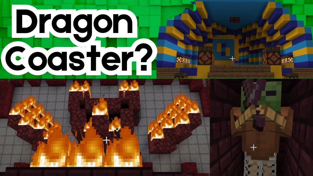 Minecraft Rollercoaster With A Drop Track? - YouTube