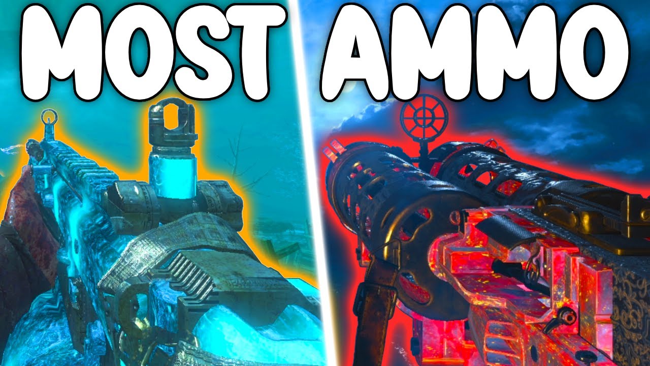 Weapons with THE MOST AMMO in Every Cod Zombies Game - YouTube