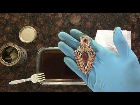 how to make black silver (oxidize sterling silver with liver of sulfur ...