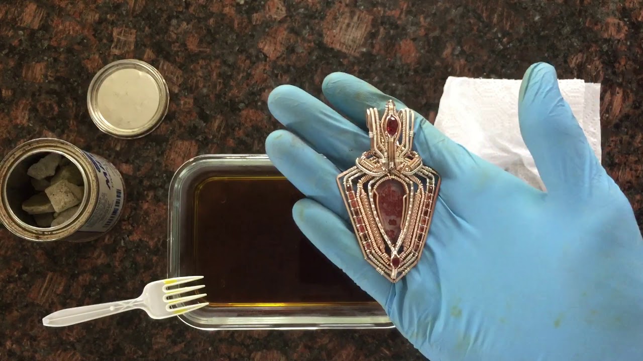 how to make black silver (oxidize sterling silver with liver of sulfur ...
