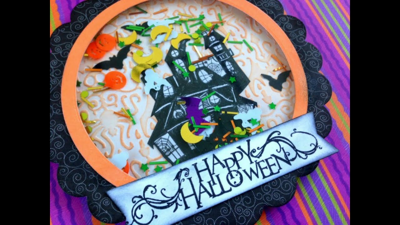 Halloween Shaker Card Tutorial |Halloween Craft Series 2014 #1 | Serena ...
