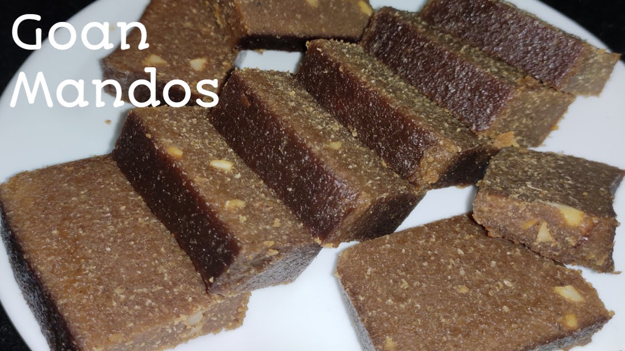 Goan Mandos Recipe|Coconut and palm Jaggery Sweet|Steamed Goan Cake ...