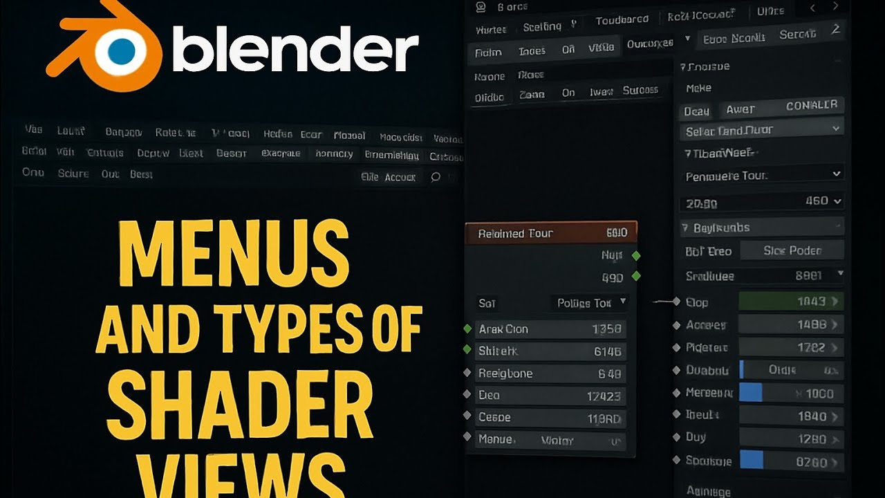 Blender menus and types of shader views 2025 preetham vfx world 🌎 - YouTube