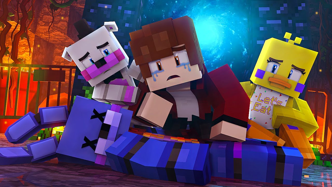 Minecraft FNAF 7 Pizzeria Simulator - ROCKSTAR BONNIE DIES! (Minecraft ...