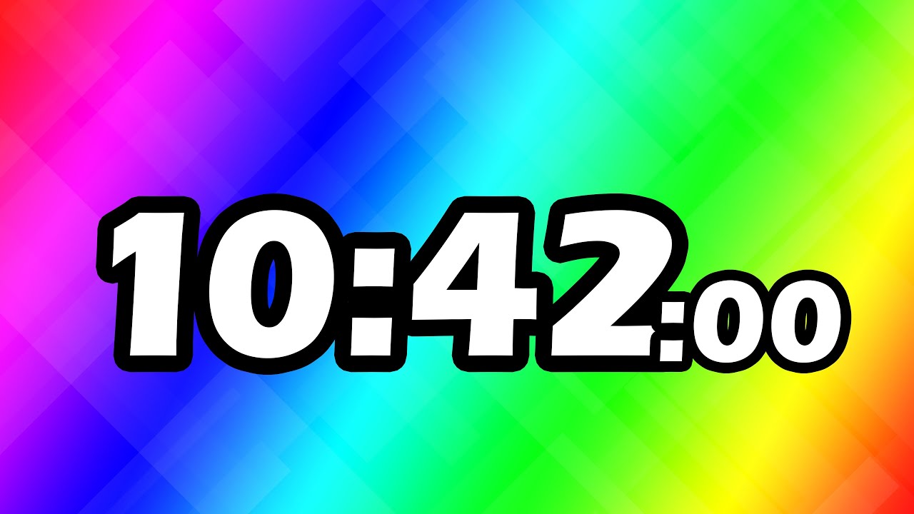 10 Minutes and 42 Second TIMER Countdown - YouTube