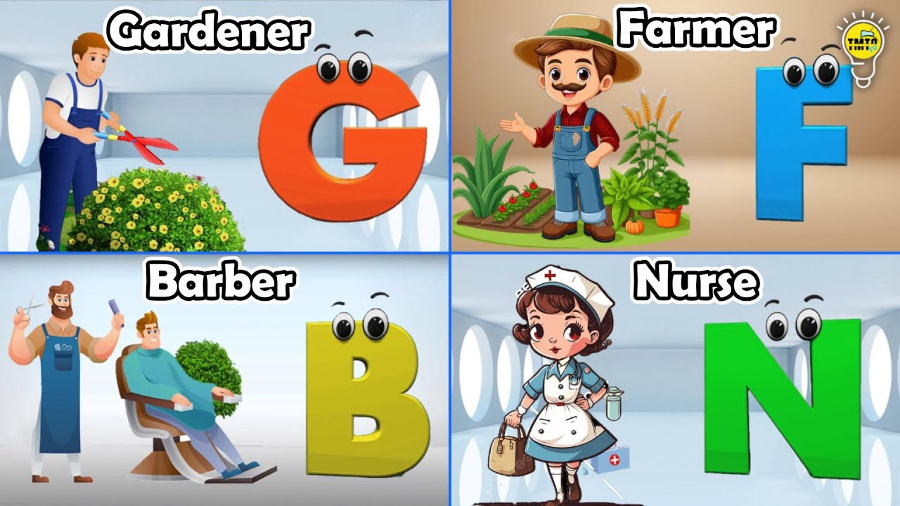 Occupation Alphabet Song | Occupation ABC Song | Phonics for Kids ...
