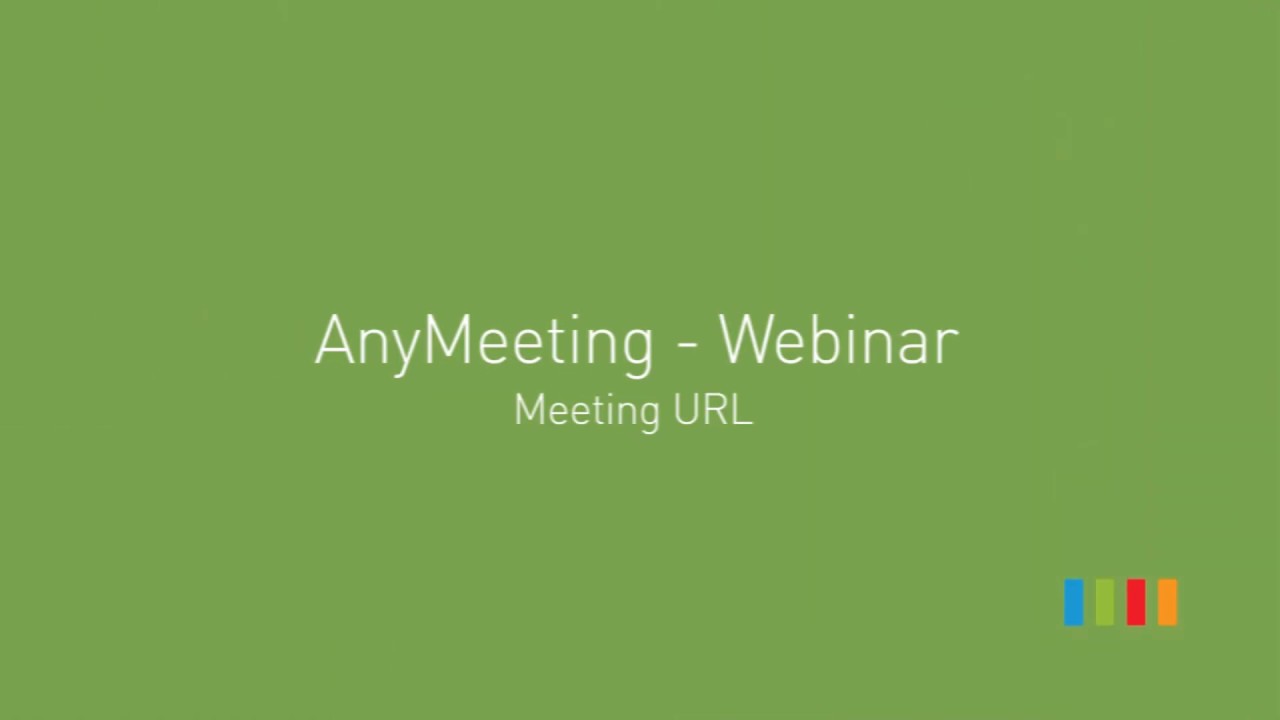 AnyMeeting Webinars - How to change your meeting URL - YouTube