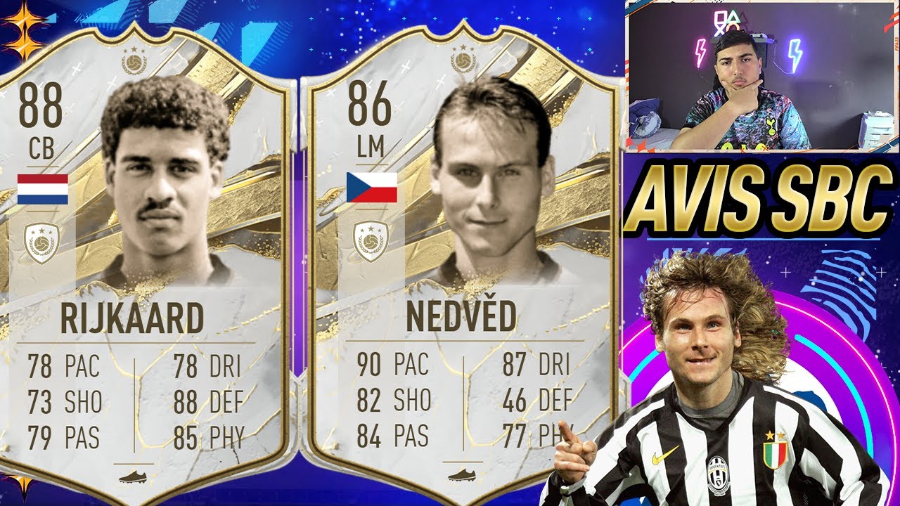 FIFA 23 : SBC { PAVEL NEDVED 86 + FRANK RIJKAARD 88 } ICONE !!!! FAUT ...