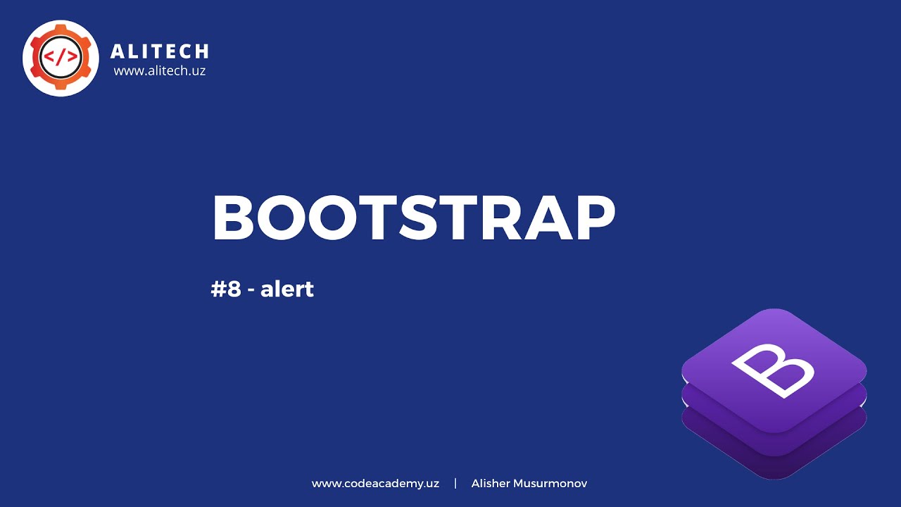 08 Bootstrap Alert YouTube 08 Bootstrap Alert YouTube