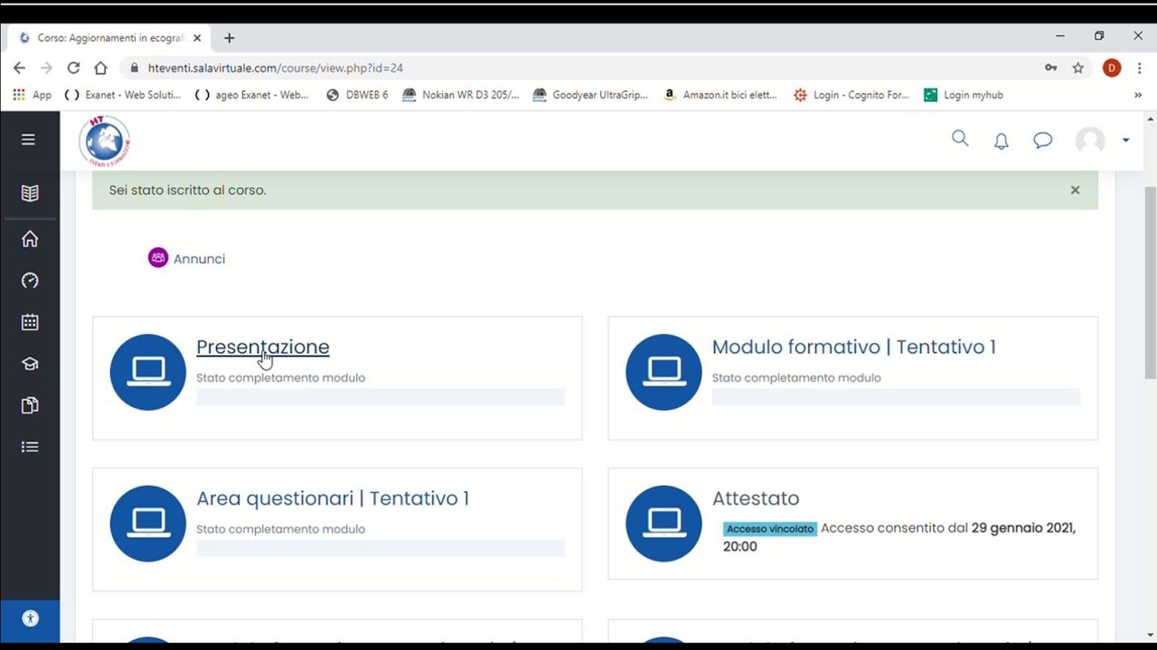 Tutorial Presentazione e Modulo formativo - Piattaforma HT Eventi - Sala Virtuale - YouTube