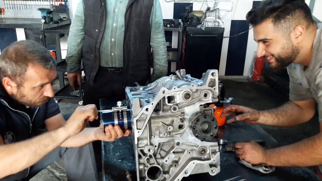 Bmw n47b20 piston takımı (AMG USTA) - YouTube