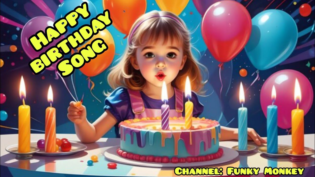 🎉 Happy Birthday Song for Kids 🎂 | Funky Monkey Song - YouTube