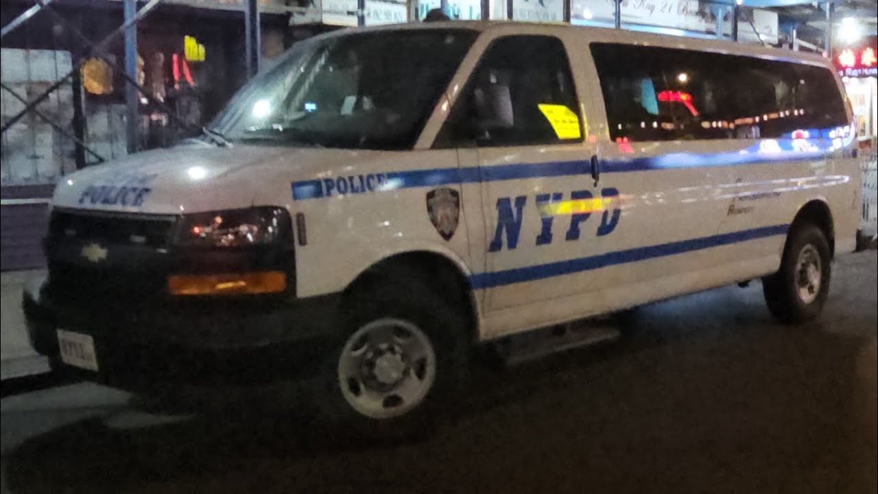 NYPD Emergency Fleet Slickback Van Parked By The 5th PCT In Chinatown ...
