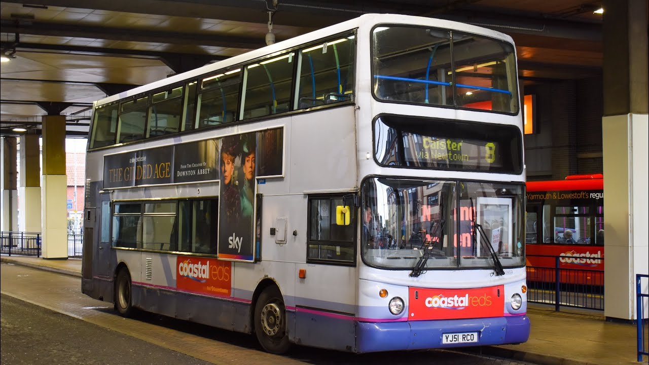 First Eastern Counties Alexander ALX400 Volvo B7TL 30959 YJ51 RCO - YouTube