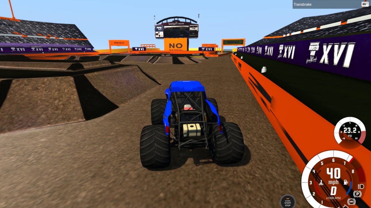 BeamNG.Drive monster jam: Top Gunner solo freestyle, Happy Independence ...