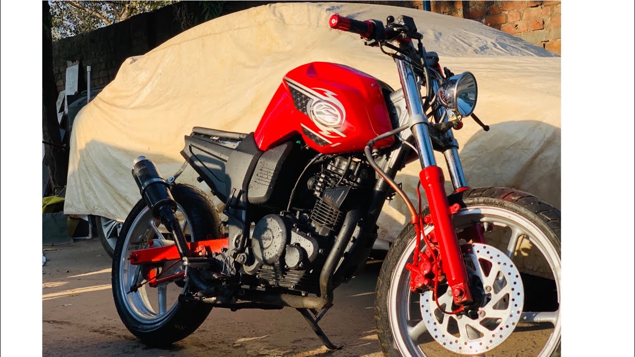 YAMAHA FZ customied and modified to cafe racer..!! - YouTube