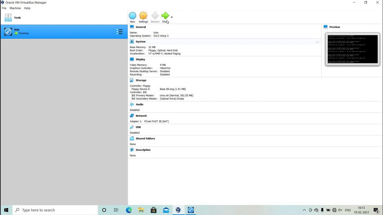 AT&T Unix System V 2 x installation on Oracle Virtual Box - YouTube