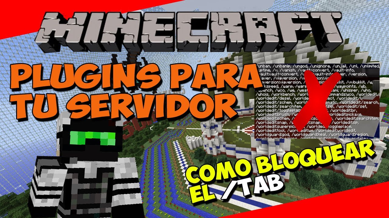 PLUGINS para tu SERVIDOR de Minecraft - Como Bloquear el /TAB (CHATCONTROL y TABCOMPLETEFILTER ...