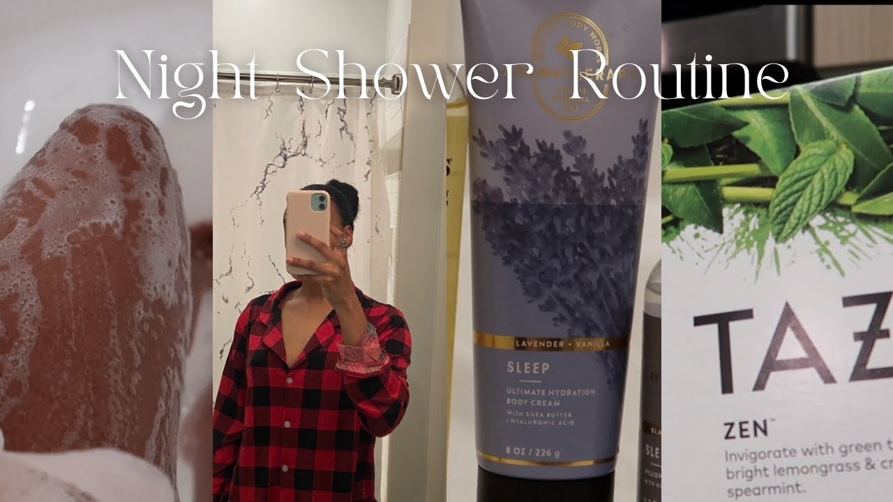 SLOW NIGHT SHOWER ROUTINE| Tips For GOOD SLEEP| WIND DOWN WITH ME - YouTube