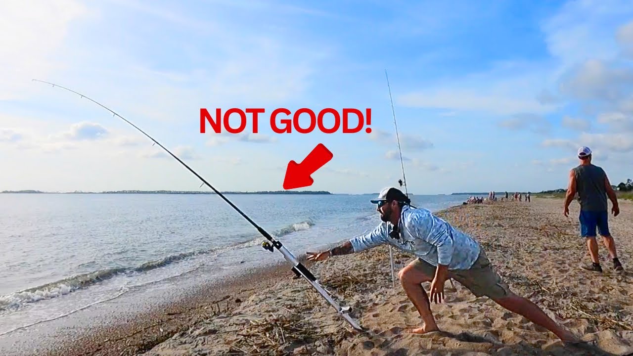 A Fish Almost Pulled My Rod In The Water!! - YouTube