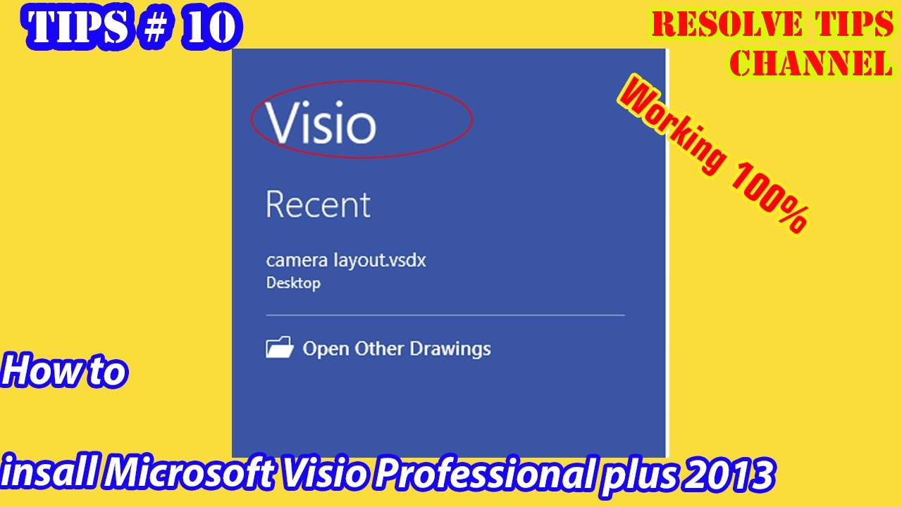 How to Install Microsoft Visio Professional 2013 - YouTube